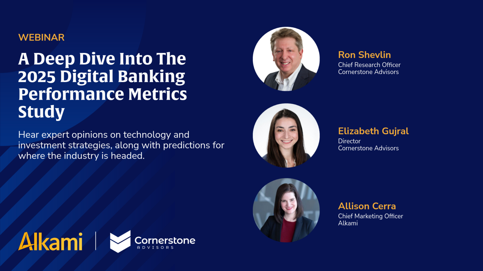 The 2025 Digital Banking Performance Metrics Report webinar, featuring ...
